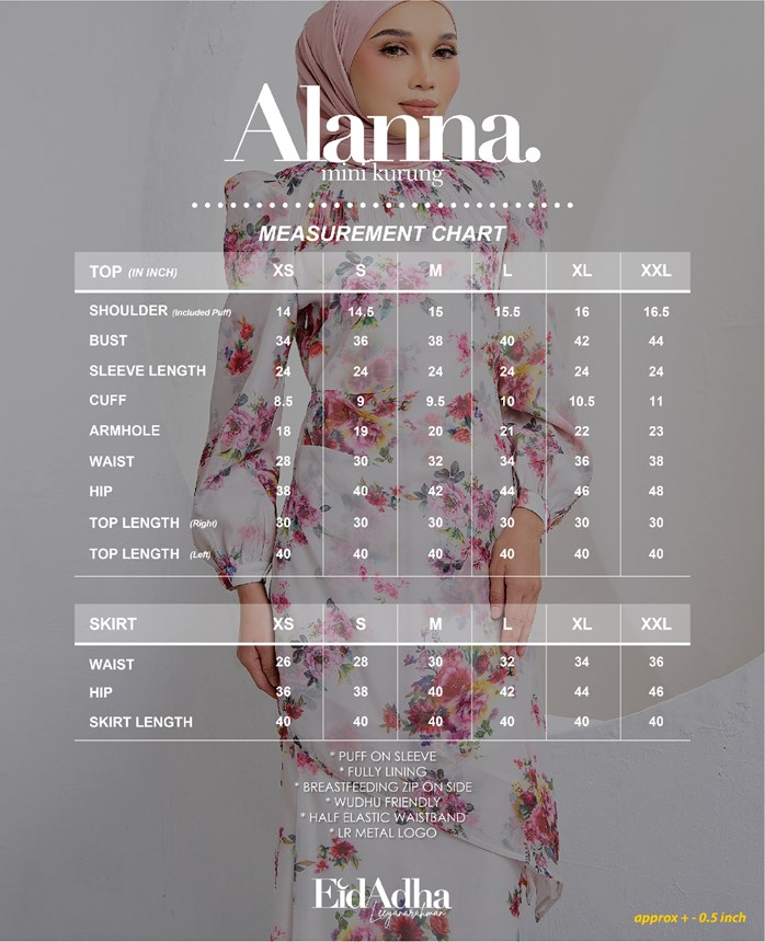 Alanna mini kurung – Online Store PS Jieha