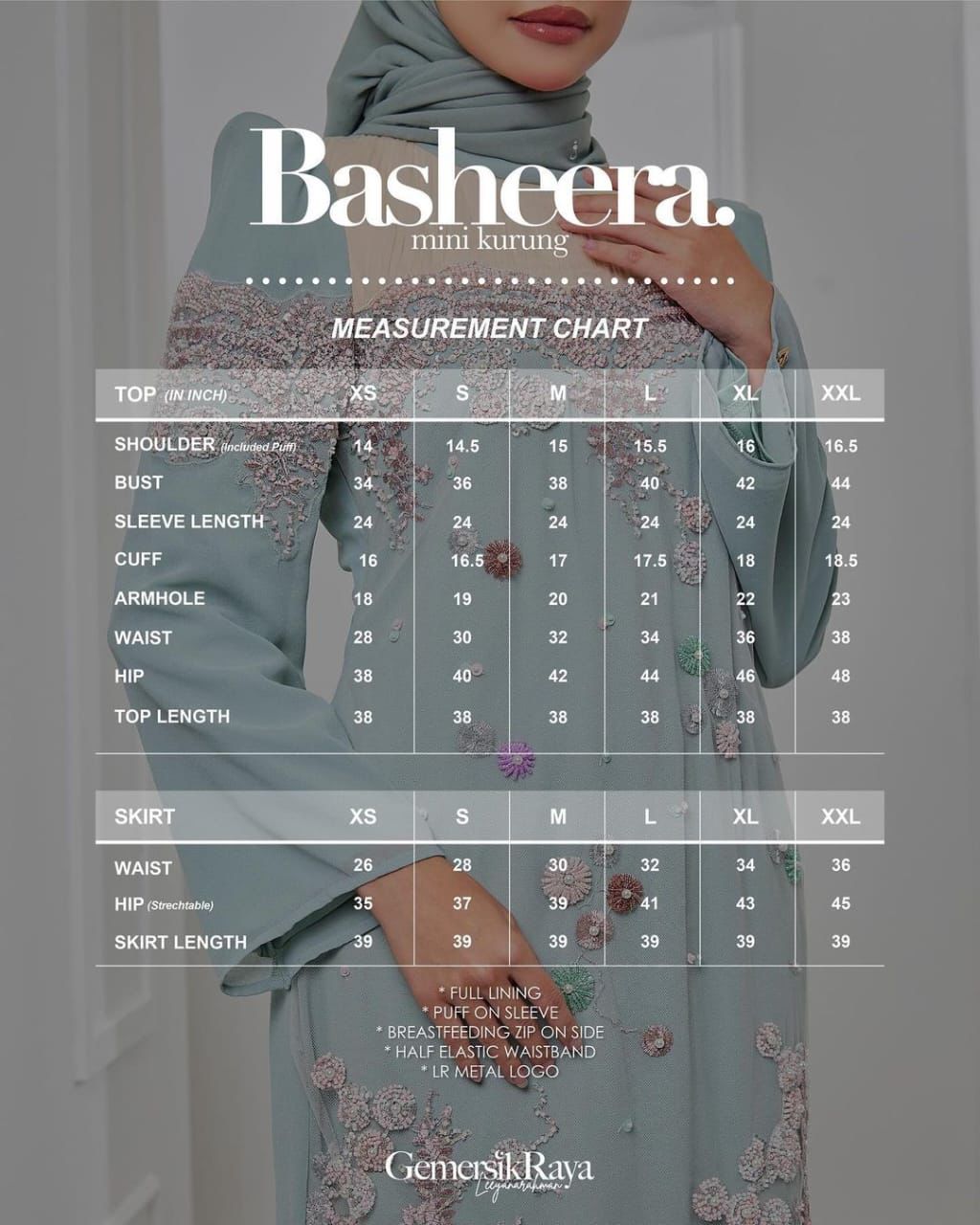 Basheera mini kurung – OnlineStore PS Jieha